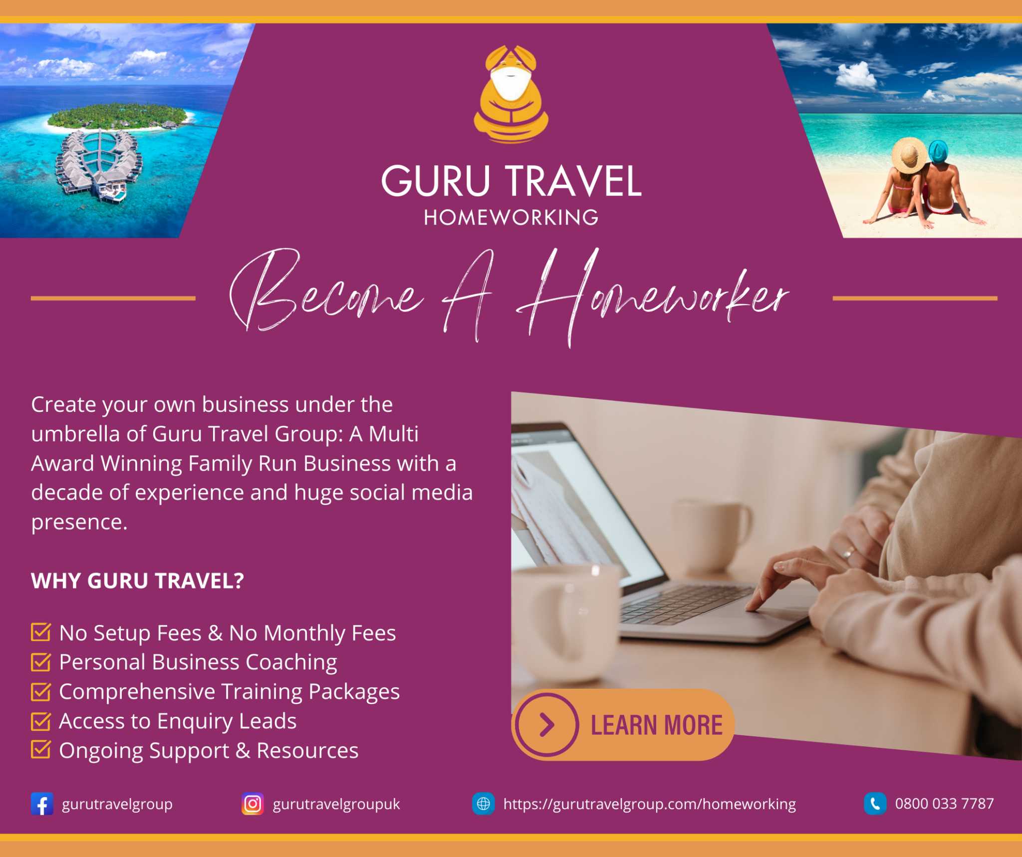 Homeworking | Guru Travel Group